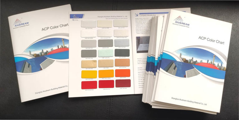 Aluminum Composite Panel Color Chart ACP Panel Sample Card