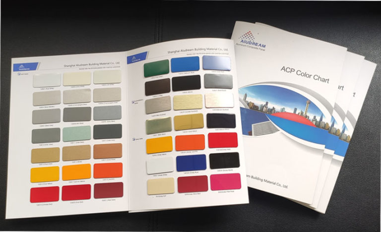 Aluminum Composite Panel Color Chart ACP Panel Sample Card